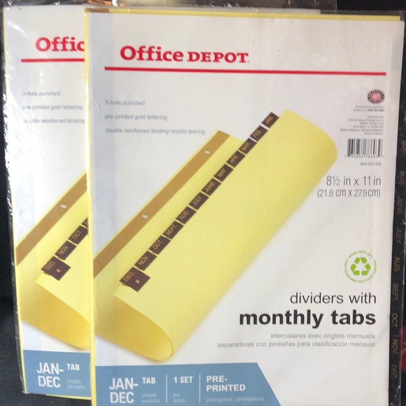Office Depot | Office | Yellow Binders And Folders For Organization ...